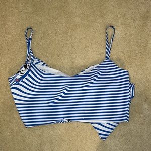 Milly | Tops | Milly Bow Striped Crop Top | Poshmark